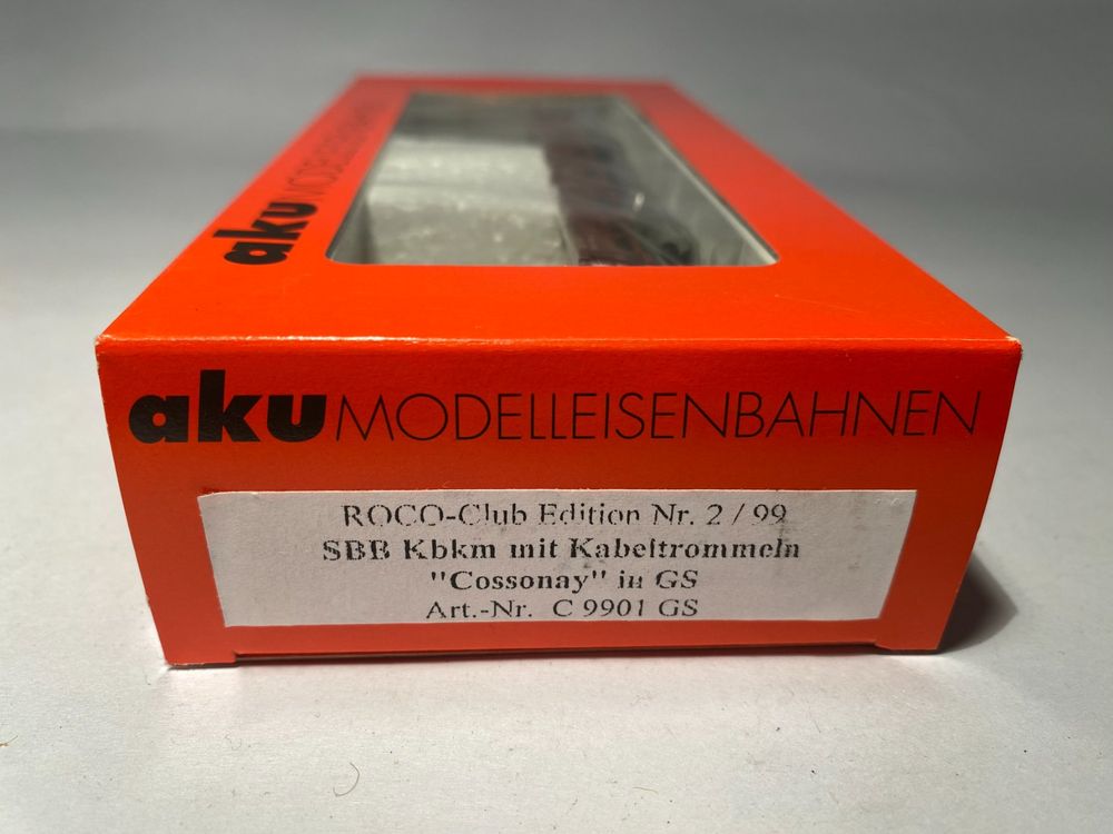 aku Modelleisenbahnen SBB Offener Güterwagen KbkM mit Kabelt | Kaufen ...