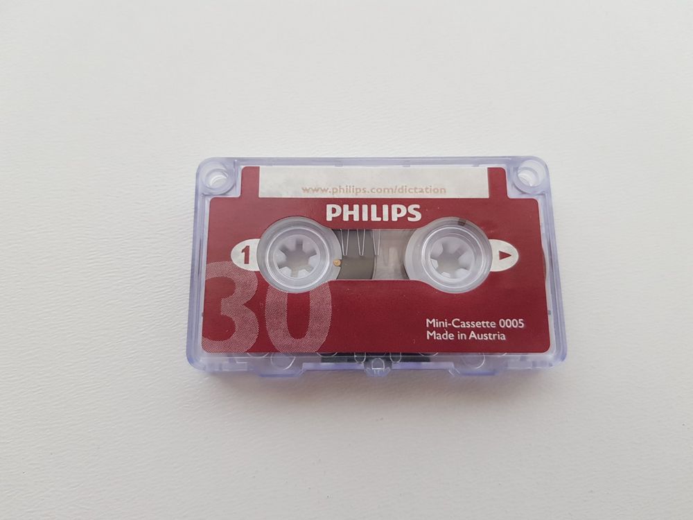 Philips Classic 388 Mini Kassetten Diktiergerät + Kassette (Neu (gemäss ...