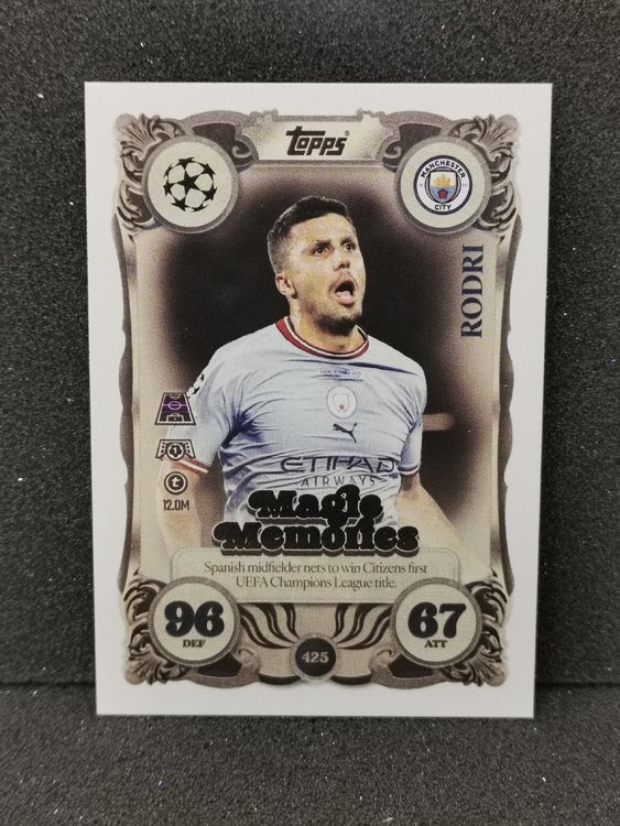 Match attax 2025/26 Rodri Magic Memories (Gebraucht) in Einsiedeln für ...