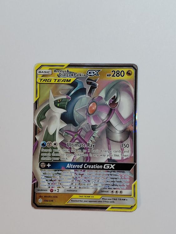 Pokemon Arceus&Dialga&Palkia GX 156/236 | Kaufen auf Ricardo