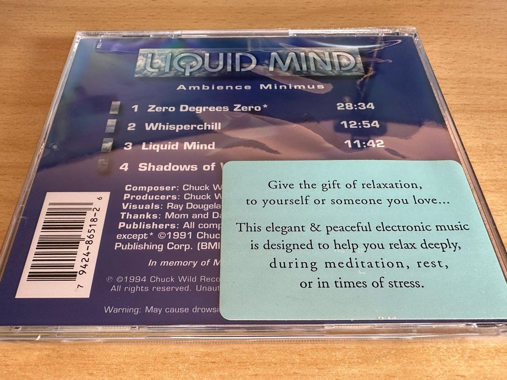 Liquid Mind – Ambience Minimus - Neu (Neu und originalverpackt) in Rikon im Tösstal für CHF 12.5 ...