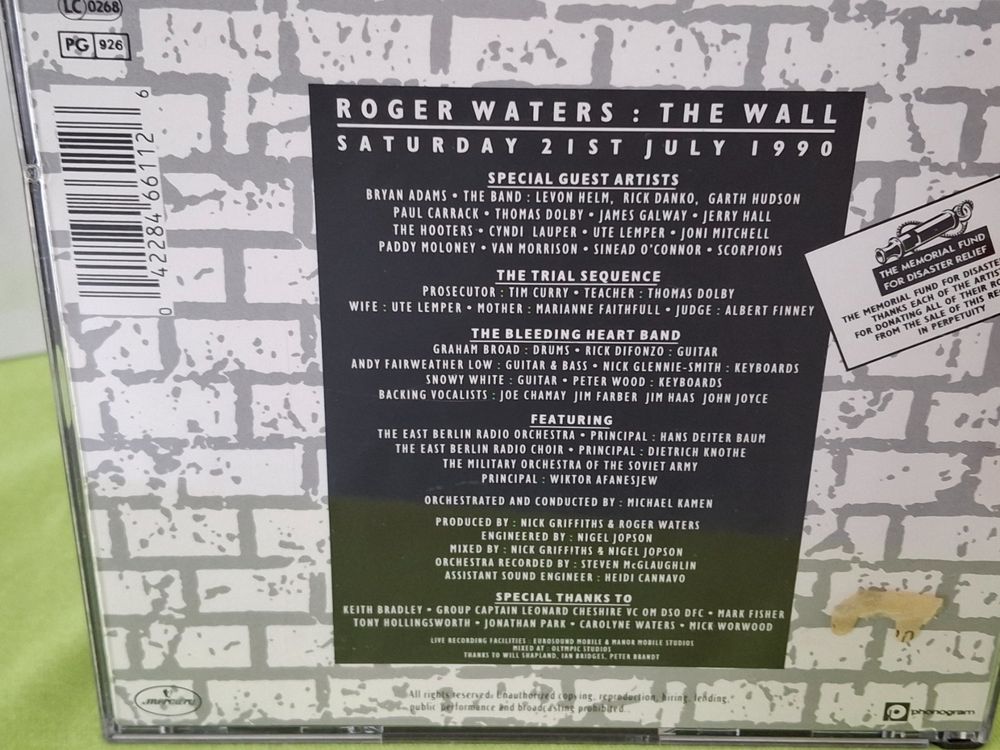 2CD Roger Waters - The Wall Live in Berlin (Gebraucht) in Aarberg für ...