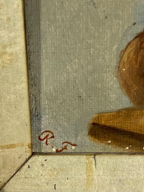 Antike Gemälde von Mann mit Pfeife Monogrammiert (Gebraucht) in Root für CHF 20 – mit Lieferung ...