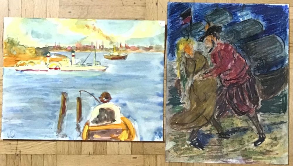 Walter REIMANN (XX) 2x Mischtecknik | Kaufen auf Ricardo