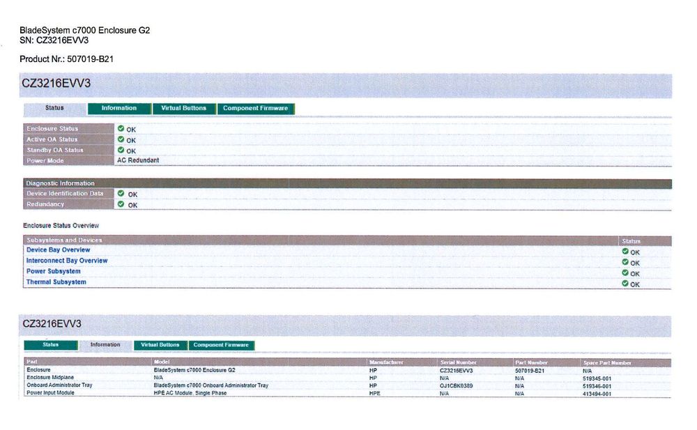 HPE BladeSystem c7000 Enlcosure G2 | Kaufen auf Ricardo