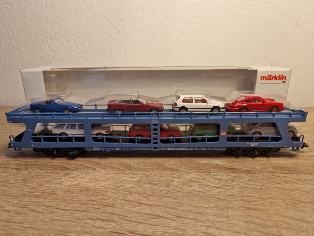 Märklin 4233 Autotransportwagen DB H0 OVP NEU (3) | Kaufen auf Ricardo