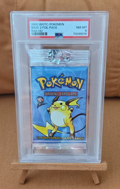 Base Set 2 Booster Pack (Long Crimp) Raichu - PSA 8 (NM-MT) | Kaufen ...
