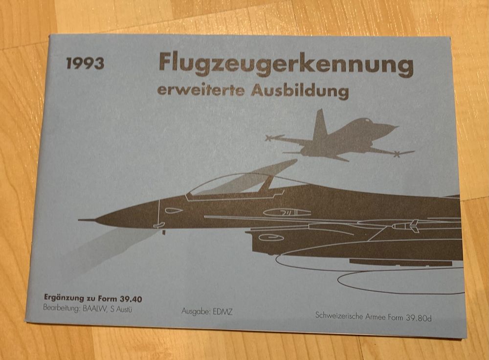 Form 39.80d Flugzeugerkennung Erweiterte Ausbildung (Gebraucht) in ...