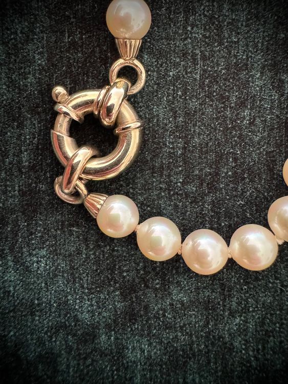 Zuchtperlenkette mit goldverschluss (Gebraucht) in Höngg für CHF 2300 ...