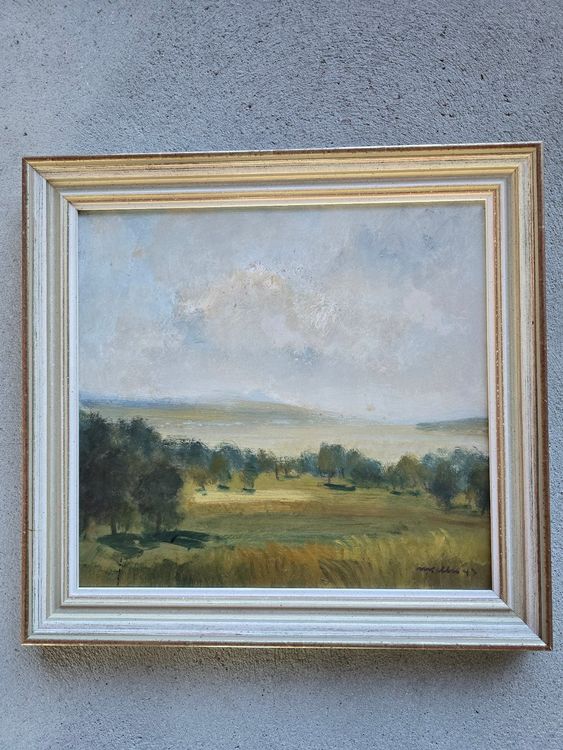 Max Keller, Oel auf Hartplatte, "Herbstliche Landschaft"1947 (Gebraucht ...