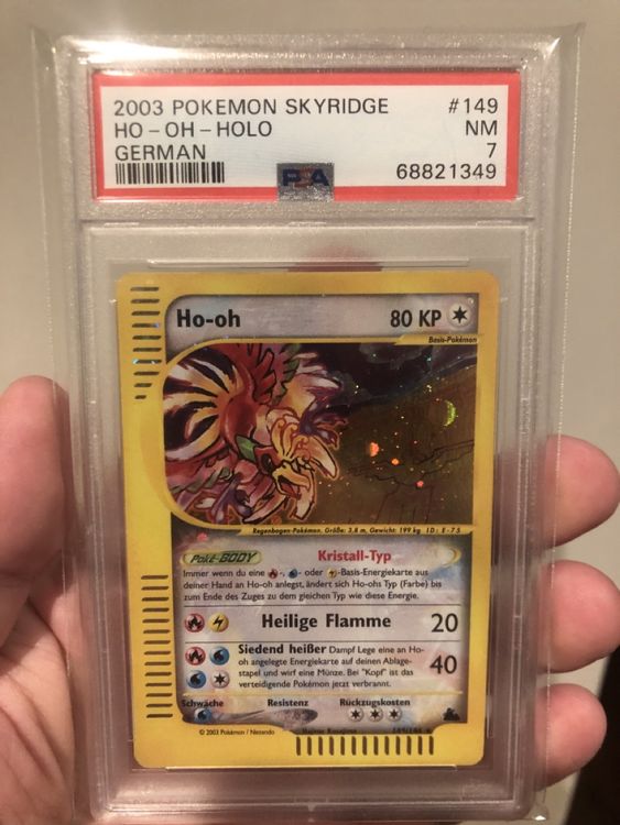 Pokemon Skyridge Ho-Oh Holo Deutsch PSA 7 NM #149 (Gebraucht) in ...
