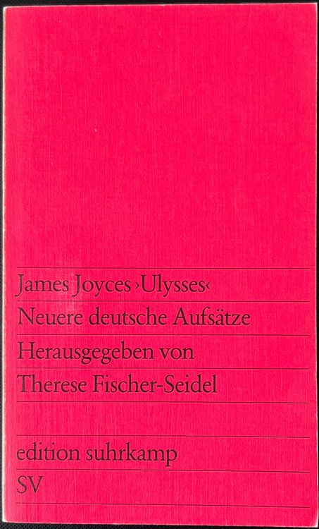 James Joyce Ulysses: Neuere deutsche Aufsätze | Kaufen auf Ricardo