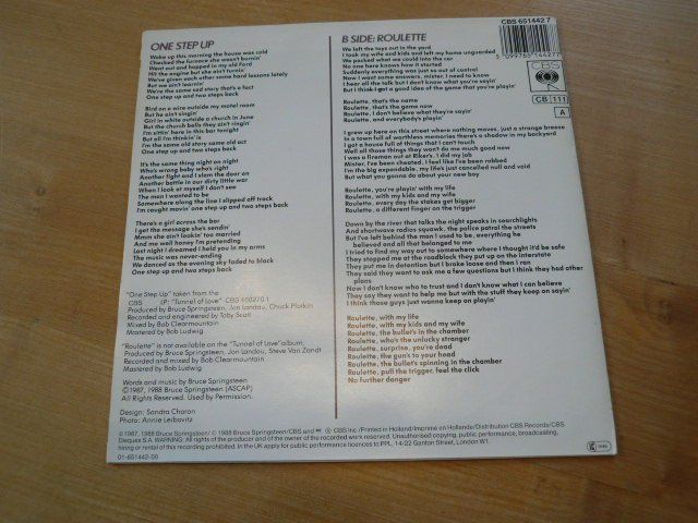 Bruce Springsteen - One Step Up - CBS 6511417 - EU 1988 (Neu und ...