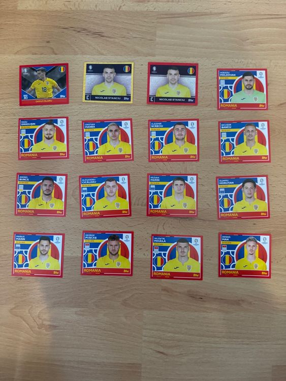 TOPPS EURO 2024 ROM Rumänien, 16 Bilder (Neu (gemäss Beschreibung)) in ...