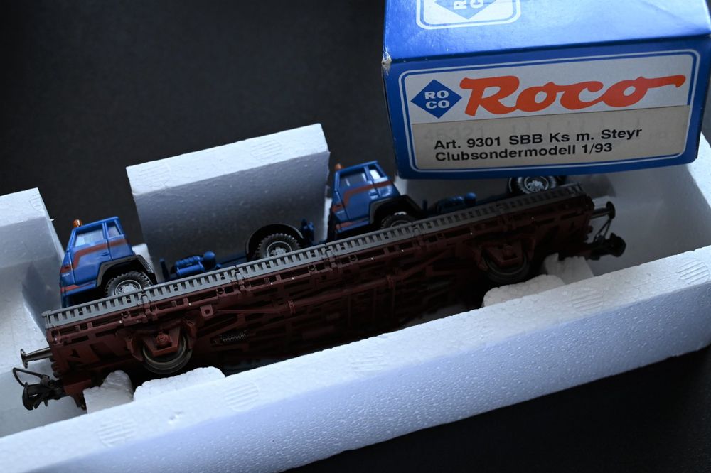 Roco SBB mit Steyr Zugfahrzeugen - ClubSondermodell Art.9301 (Gebraucht ...