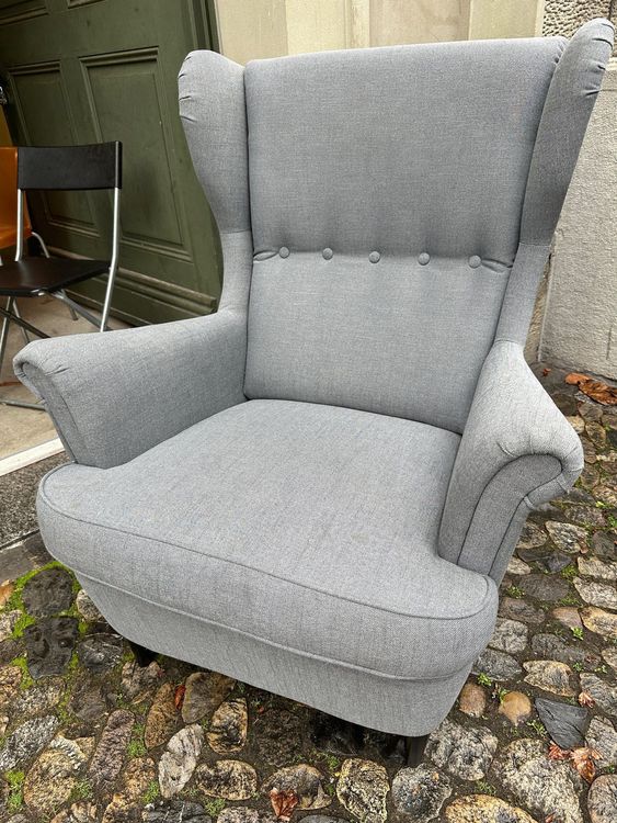 Ikea Ohrensessel Grau
