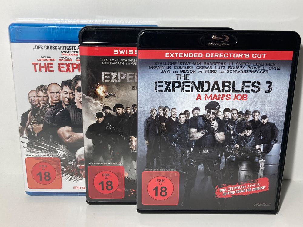 The Expendables 1-3 Blu Ray (Gebraucht) in Wilderswil für CHF 9.9 – mit ...
