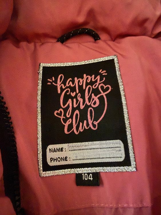 C&A Mädchen Winterjacke Gr. 104 – rosé – warm gefüttert (Gebraucht) in ...