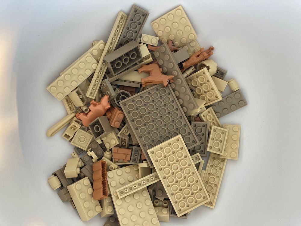 150g beige/ hellbraune Legosteine | Kaufen auf Ricardo