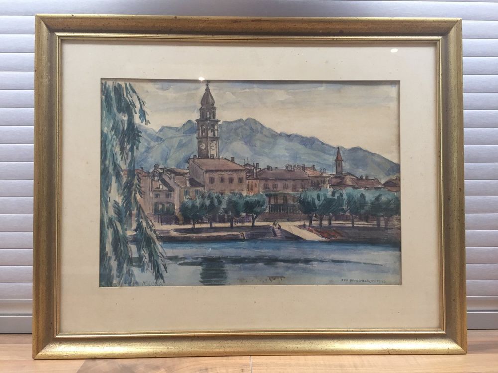 Aquarell Otto Rudolf Braschler / Aquarell Ascona | Kaufen auf Ricardo