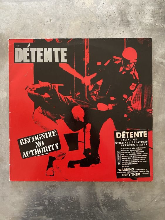 Détente - Recognize No Authority LP - Heavy Metal [1986] (Gebraucht) in ...
