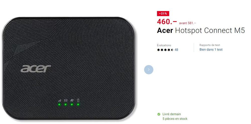 Router 5G autonome Acer connect M5 | Kaufen auf Ricardo