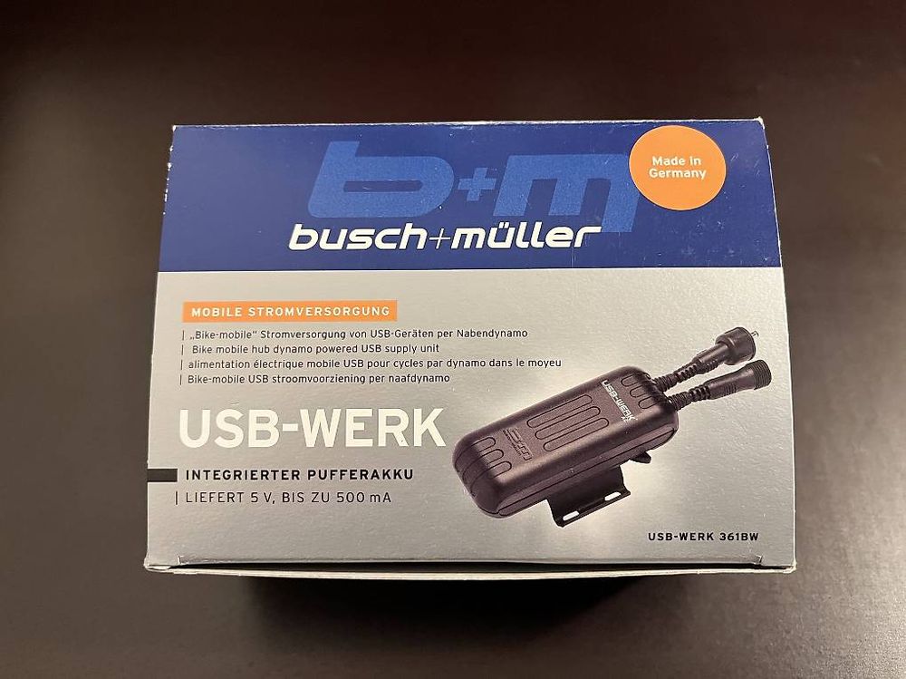 busch+müller USB-Werk Stromversorgung für Nabendynamo (Gebraucht) in ...