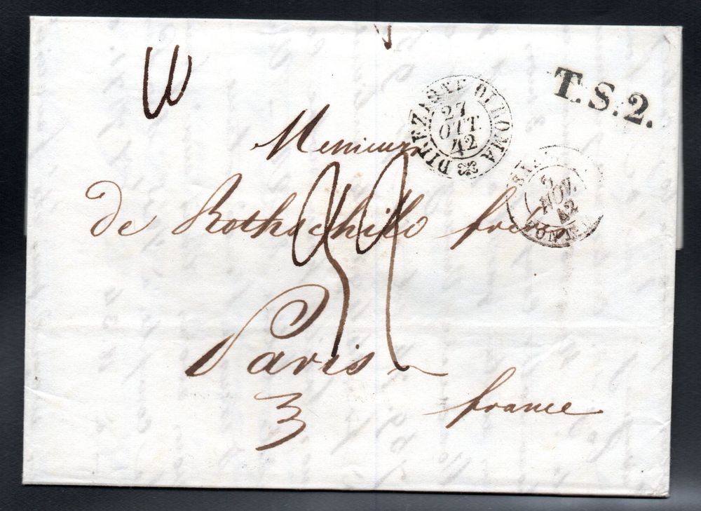 Lettre à la Banque Rothschild Paris 1842 (Gebraucht) in Baar für CHF 1 ...