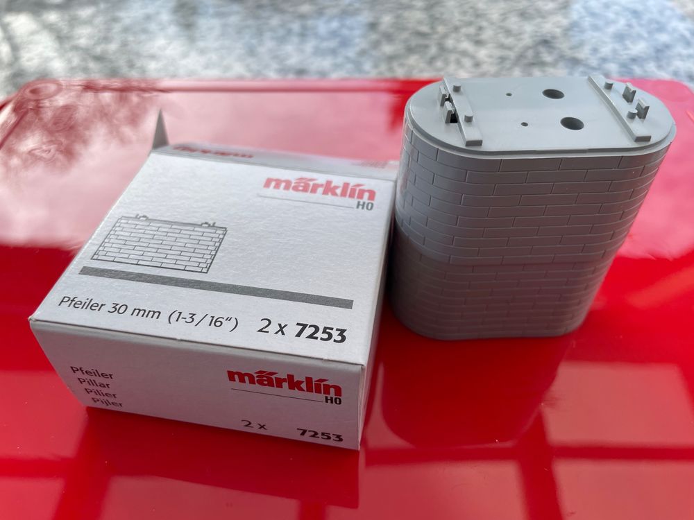 Märklin HO 7253 8 Pfeiler 30 mm NEU OVP (Neu und originalverpackt) in ...