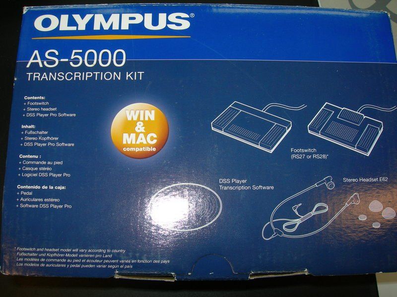 OLYMPUS AS-5000 Transcription Kit (Neu (gemäss Beschreibung)) in ...
