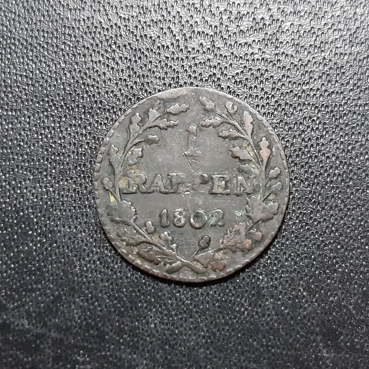 1 Rappen 1802 Helvetische Republik (Gebraucht) in Pfäffikon ZH für CHF 15 – mit Lieferung auf ...
