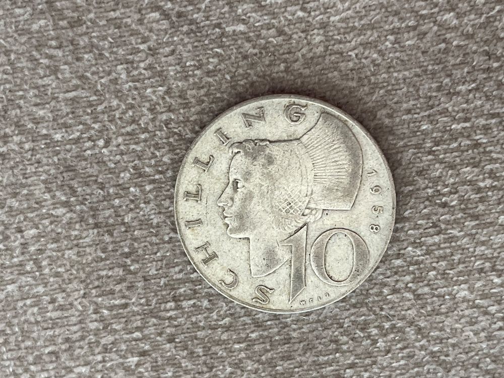 10 Schilling 1958 Silbermünze | Kaufen auf Ricardo
