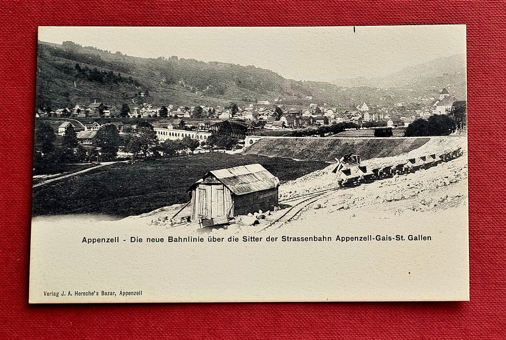 Appenzell - Bau Bahnlinie - Strassenbahn Gais - St. Gallen (Gebraucht) in Rothrist für CHF 26.8 ...