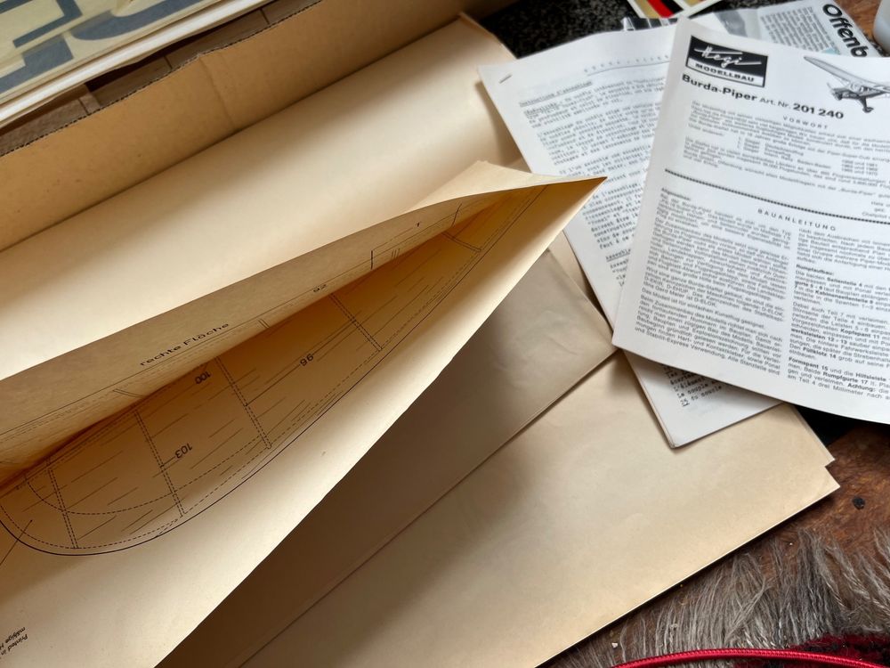 Vintage RC HEGI MODELLBAU Burda Piper 201 240 (Gebraucht) in ...