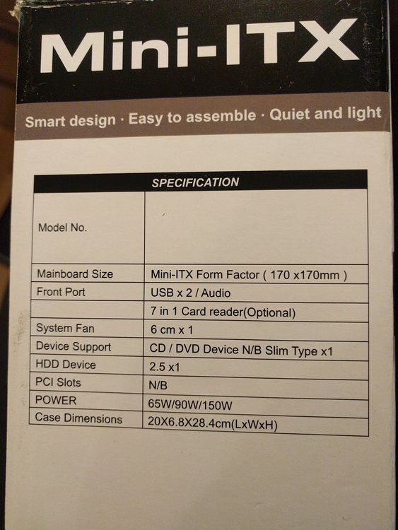 MINI-ITX-PC mit Windows 10 Professional (Gebraucht) in Herisau für CHF 80 – mit Lieferung auf ...