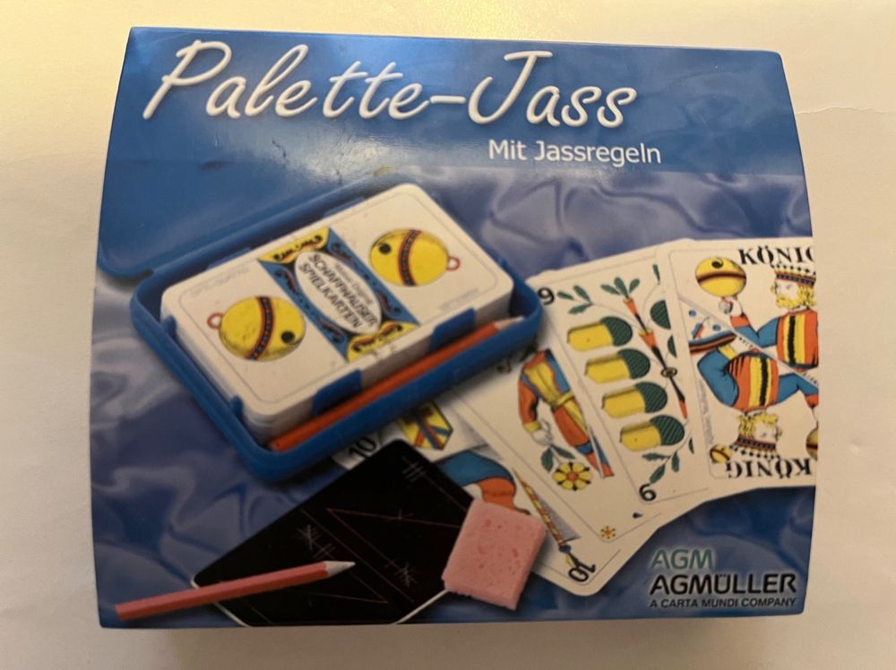 Jass-Set in Hosensackbox, "Palette-Jass" von AGMüller (Neu und ...