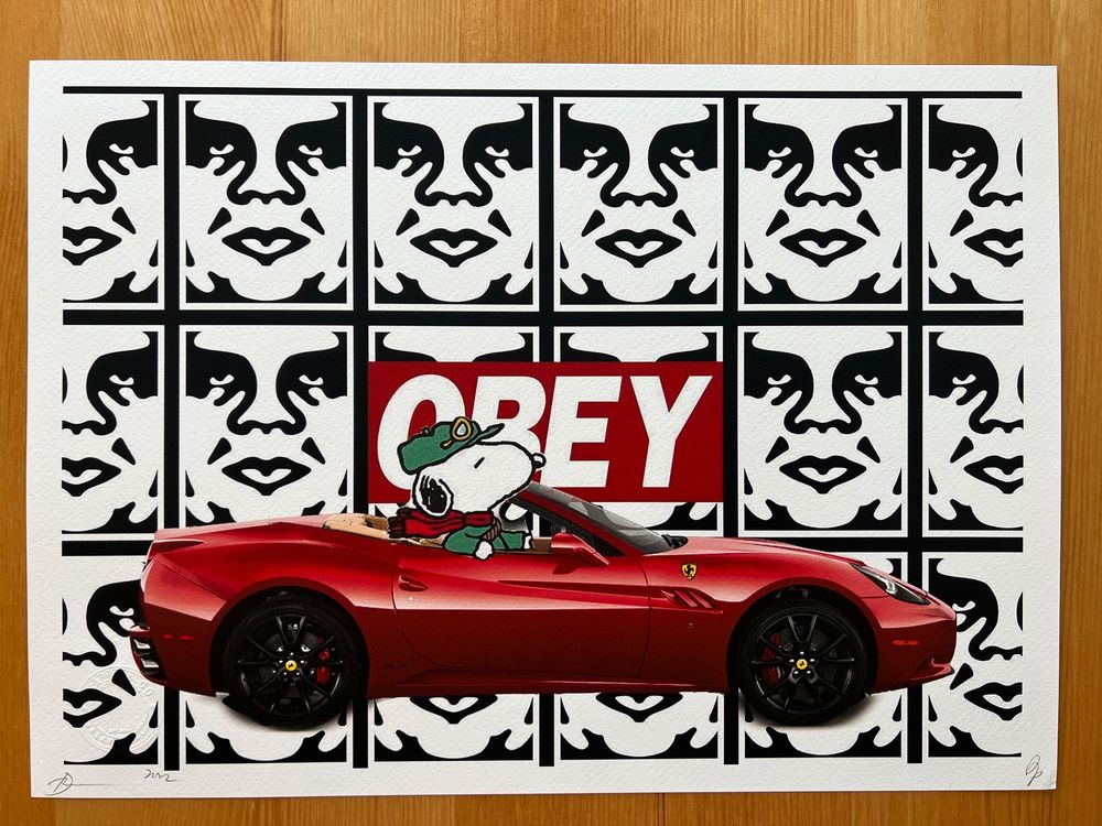 DEATH NYC « Obey Snoopy Ferrari Auto » (Neu (gemäss Beschreibung)) in ...