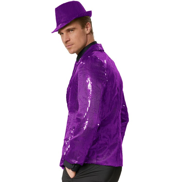 Pailletten-Jackett Herren - lila, L | Kaufen auf Ricardo