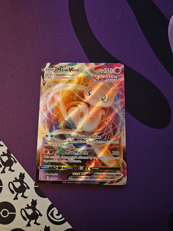 Mew Vmax Pokémon Fusion Strike 114/264 En | Kaufen auf Ricardo