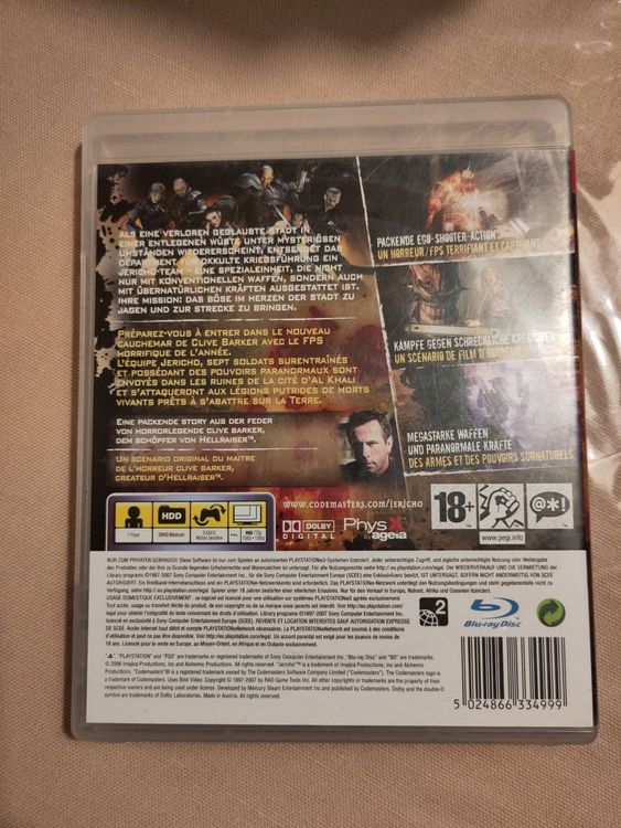 Clive Barker's Jericho PS3 - Top Zustand, Horror Game! (Gebraucht) in ...