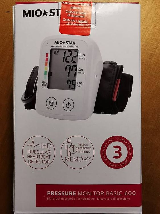 MIO STAR · Blutdruckmessgerät · Pressure Monitor Basic 600 (Gebraucht ...