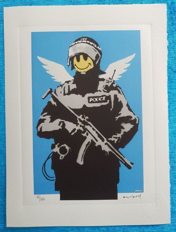 Banksy " Flying Copper" | Kaufen auf Ricardo