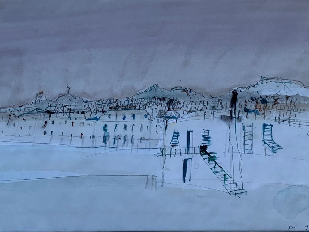 Hans Ruedi SIEBER (1926-2002) Aquarell (Gebraucht) in Root für CHF 125 – mit Lieferung auf ...