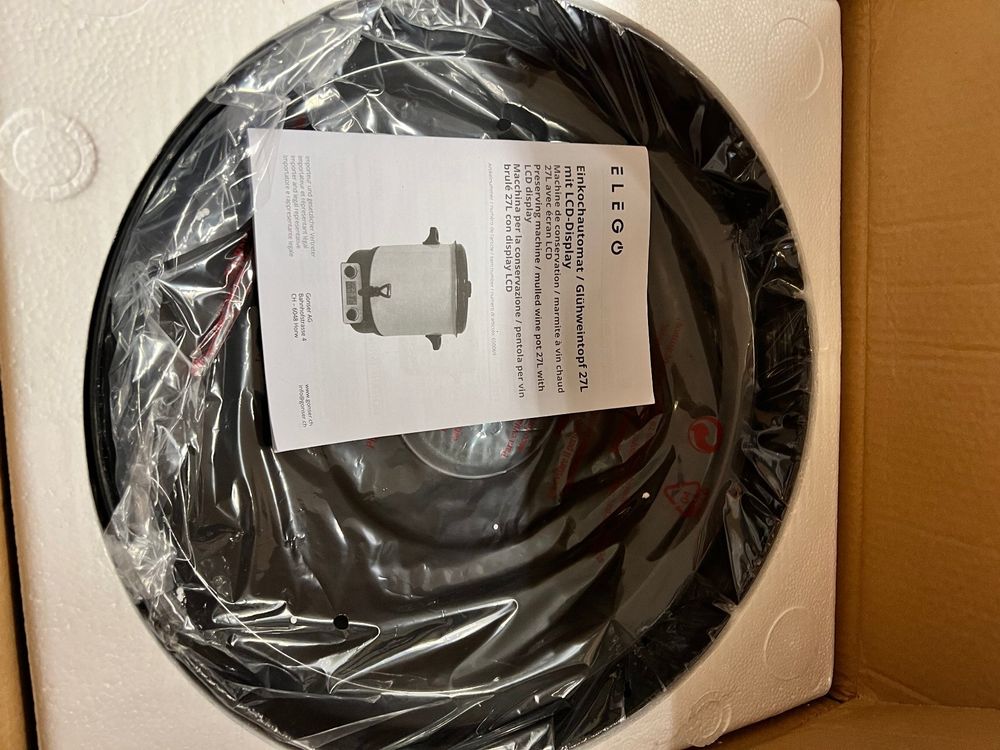 Neu : Elego- Cuiseur automatique de vin chaud 27L (Neu und originalverpackt) in Biel/Bienne für ...