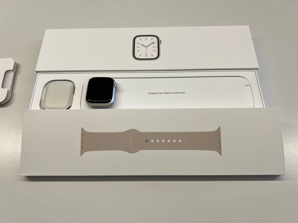 Apple Watch Series 7 GPS+Cell 41mm, Alu Polarstern | Kaufen auf Ricardo