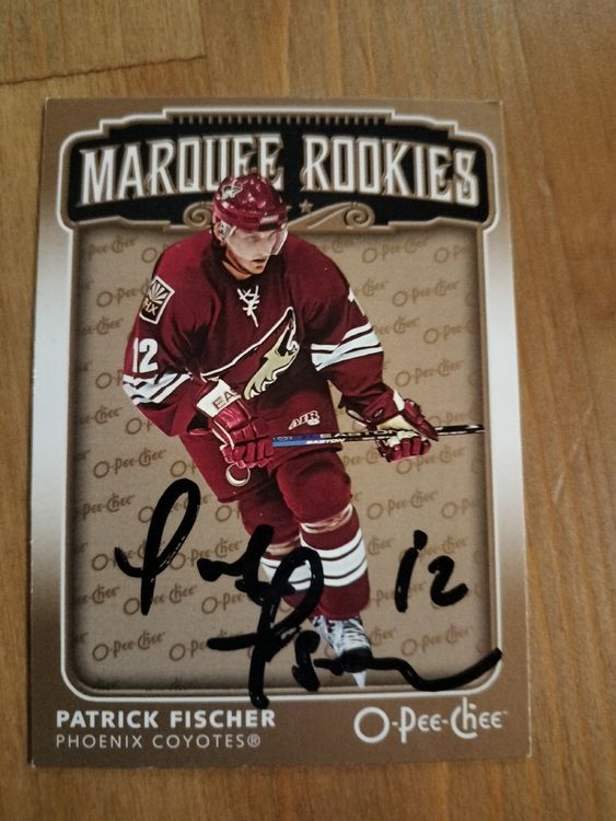 Patrick Fischer (Nati Coach) original signierte NHL Card (Gebraucht) in ...