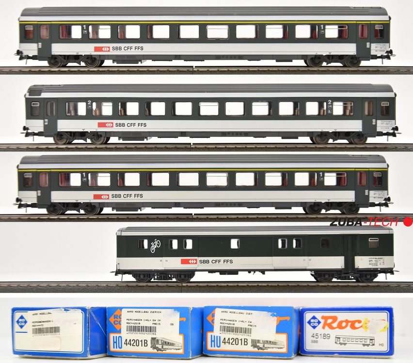 Roco 4x EW IV/II Personenwagen der SBB, H0 WS mit OVP (Gebraucht) in St. Gallen für CHF 57 – mit ...