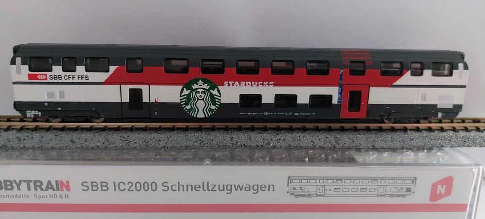 Hobbytrain SBB IC2000 " Starbucks " | Kaufen auf Ricardo