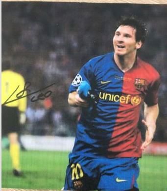 LIONEL MESSI ** AUTOGRAMM ** SIGNIERT ** | Kaufen auf Ricardo
