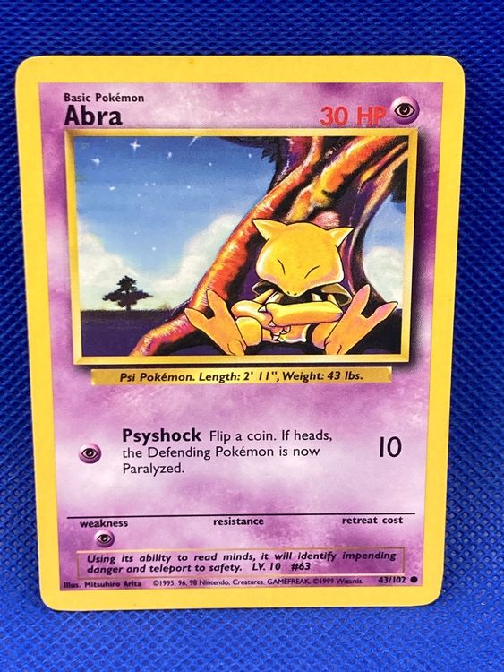Pokemon BASE SET / Abra 43 / 102 EN - (GD) | Kaufen auf Ricardo